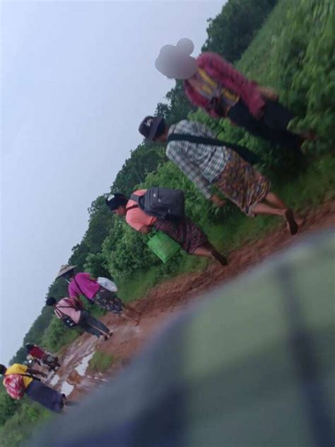 ပေါက်ခေါင်းမြို့နယ်တွင် စစ်တပ်က စစ်ကြောင်းထိုးနေသဖြင့် ရွာလုံးကျွတ် ပြည