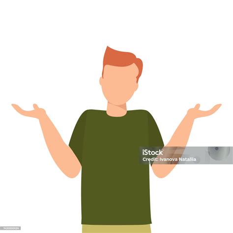 붉은 사람은 어깨를 으쓱한다 몰라요 이런 벡터 일러스트 레이 션 2명에 대한 스톡 벡터 아트 및 기타 이미지 2명 가족