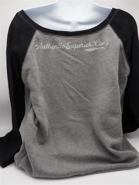 Womens Wide Neck Fleece Sweatshirt Authentic Superior