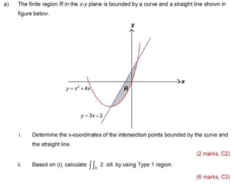 solved a the finite region r in the x y plane is bounded by