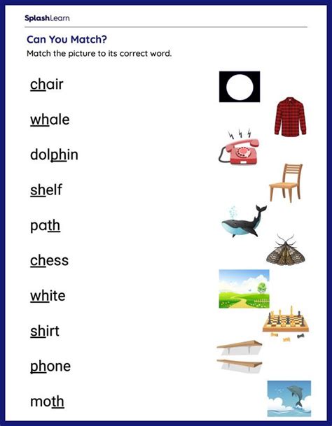Consonant Digraphs Worksheets For Preschool And Kindergarten K5