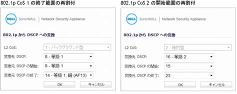 802 1p と DSCP QoS