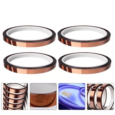 6 ROLLS BANDE Doigt D or Haute Température Électrique Ruban Adhésif EUR