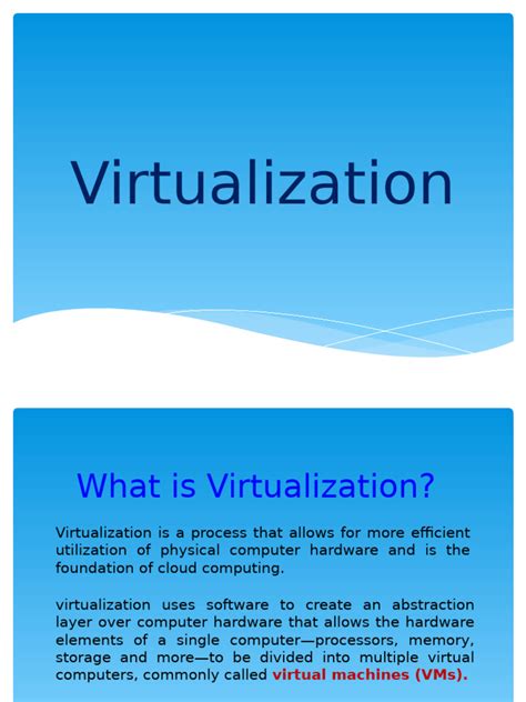 virtualization pdf virtualization virtual machine