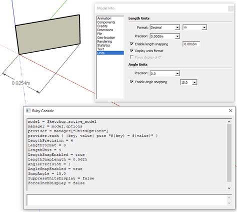 Whats The Right Way To Set Unit Of Model With C Api Sketchup Sdk