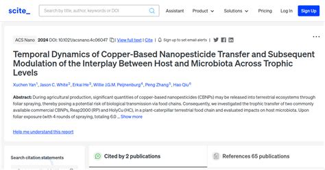 Temporal Dynamics Of Copper Based Nanopesticide Transfer And Subsequent Modulation Of The