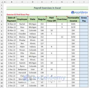 Payroll Exercises In Excel 5 Tricky Problems ExcelDemy