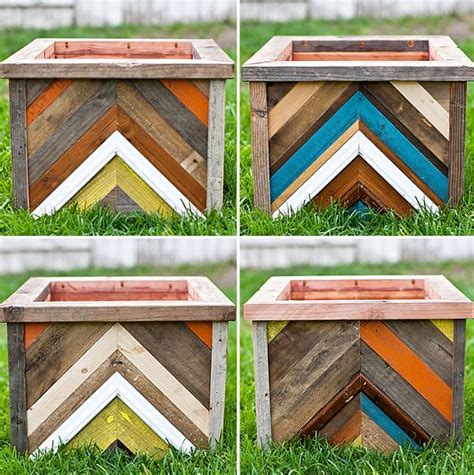 Diy Flower Pots Wood Diy And Crafts
