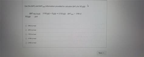 solved use the ahºf and ah®rxn information provided to