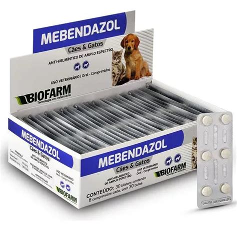 Mebendazol Verm Fugo Mg C Es E Gatos Comprimidos Mercadolivre