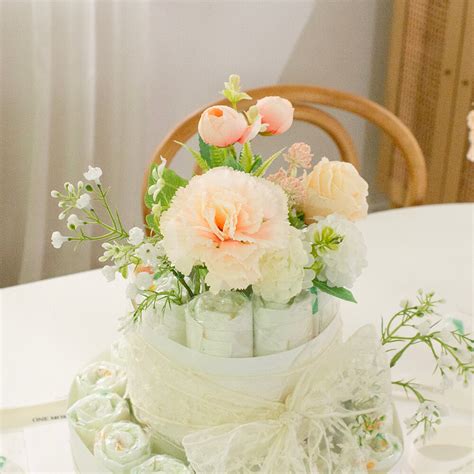 출산선물 2단 기저귀 케이크 원모먼트