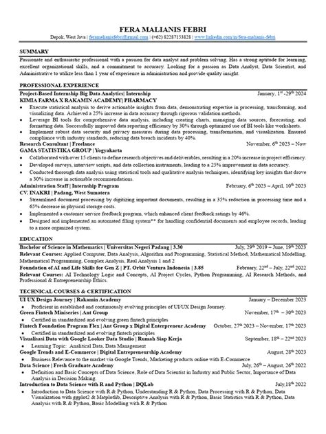 cv s pdf data science data analysis