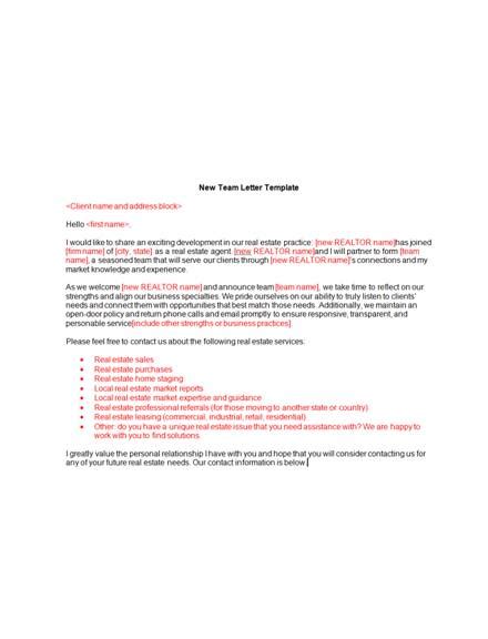 New Real Estate Agent Introduction Letter Examples Onvacationswall