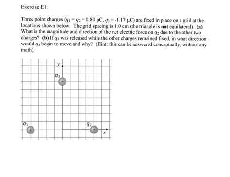 Exercise E Three Point Charges Q Q Lc Q Chegg