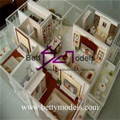Apartment Layout Model Architectural Scale Model Custom 3d Building