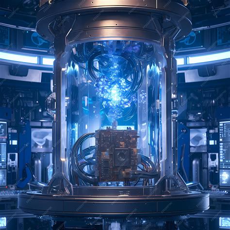 Premium Photo Elegant Quantum Computing Corner Serenity Meets Innovation