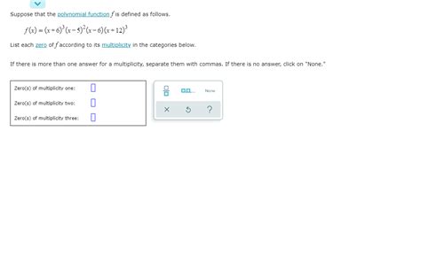 Solved Suppose That The Polynomial Function F Is Defined As Chegg