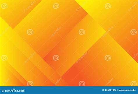 Abstract Orange And Yellow Geometric Background Dynamic Shapes Composition Cool Background