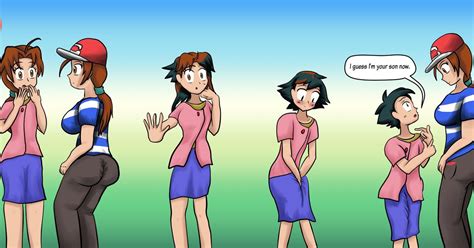 Pokémon Ash Ketchum Delia Ketchum Pokémon Delia Turns Into Ash