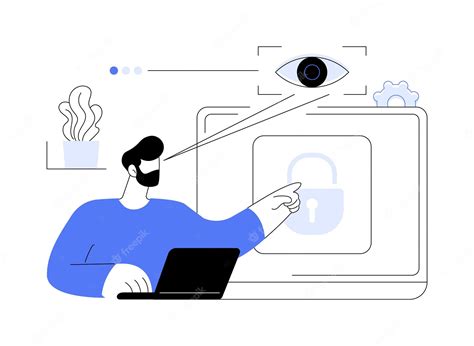 Premium Vector Eye Tracking Technology Abstract Concept Vector