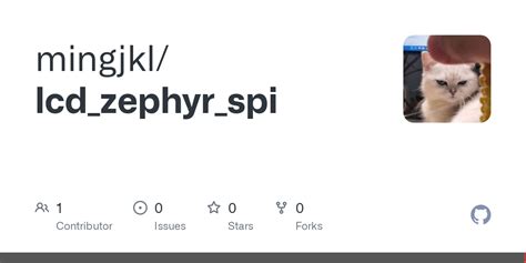Github Mingjkllcdzephyrspi