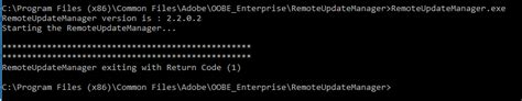 Solved Remote Update Manager Error Adobe Community
