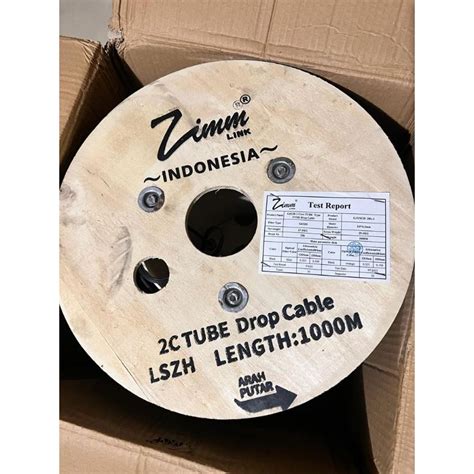 Jual Kabel Fiber Optic 2 Core JELLY TUBE 3 Sling MERK ZIMMLINK Shopee