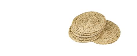 Hmf Tischset Rund Geflochten Aus Wasserhyazinthe Platzset Abwaschbar