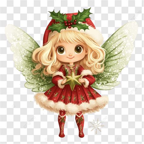 녹색 날개와 빨간색 축제 의상을 입은 사랑스러운 크리스마스 천사 천사 크리스마스 날개 Png 일러스트 및 이미지 에 대한 무료 다운로드 Pngtree