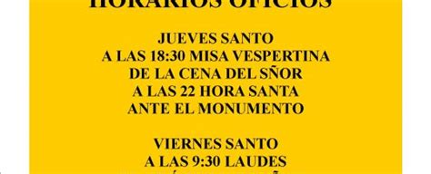 Actos De Semana Santa Parroquia De San Miguel De Los Navarros