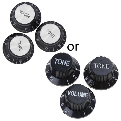 3pcs Guitar Tone Control Knob Electric Guitar Bass Top Hat Knob Speed Control Knobs