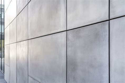 Fiber Cement Boards Compose A Long Fence Protecting A Residential Area