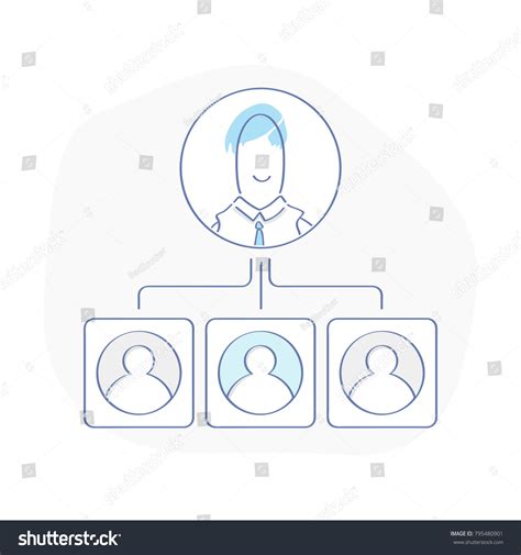 Teamwork Flow Chart Business Hierarchy Business Stock Vector Royalty Free 795480901 Shutterstock