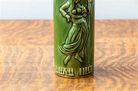 Luau Hut Nude Hula Dancer Tiki Mug Vintage Bar Decor Eagles Eye Finds