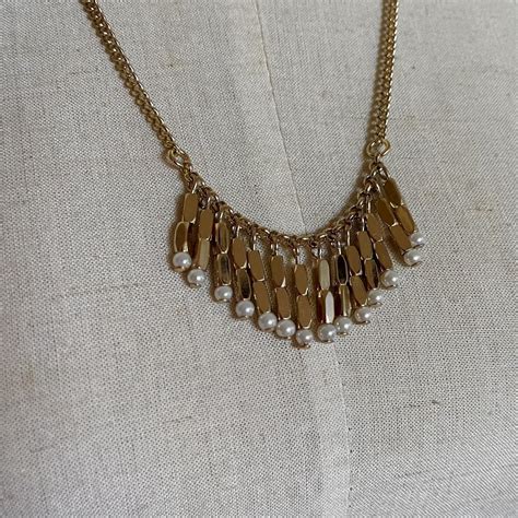 Mimco Necklace Gold Long Tassel Tassle Boho Fringe Depop