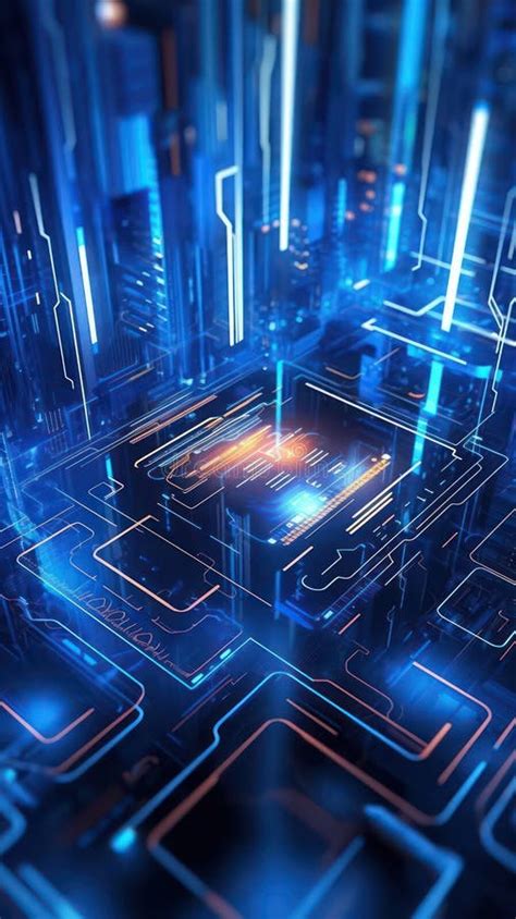 Futuristic Metallic Angles Abstract Composition Stock Illustration Illustration Of Digital