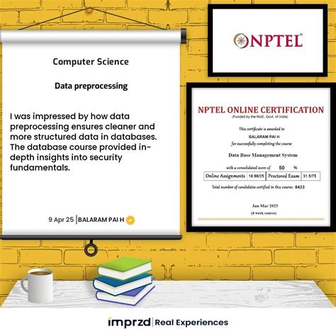 Nptel Dbms Certification Learning Databases Lifelonglearning