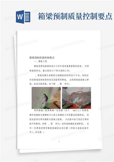 箱梁预制质量控制要点Word模板下载 编号qwdznodr 熊猫办公