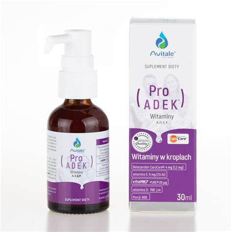 Avitale Liquid Vitamin Pro Adek Drops Fat Soluble Vitamins 30ml In