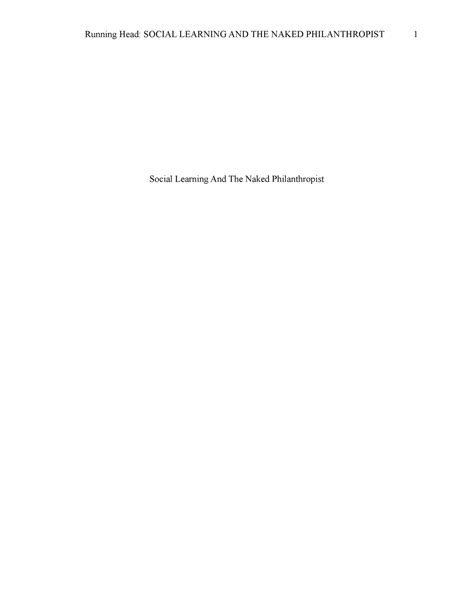Mcc Social Learning Theory Social Learning And The Naked