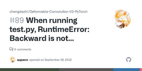 When Running Testpy Runtimeerror Backward Is Not Reentrant · Issue