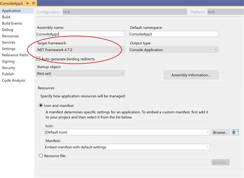 Net Framework Visual Studio