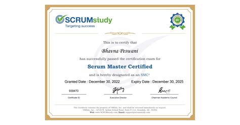 I Passed The Scrum Master Certified Certification Exam