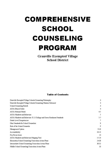 Gevsd Comprehensive School Counseling Program Pdf