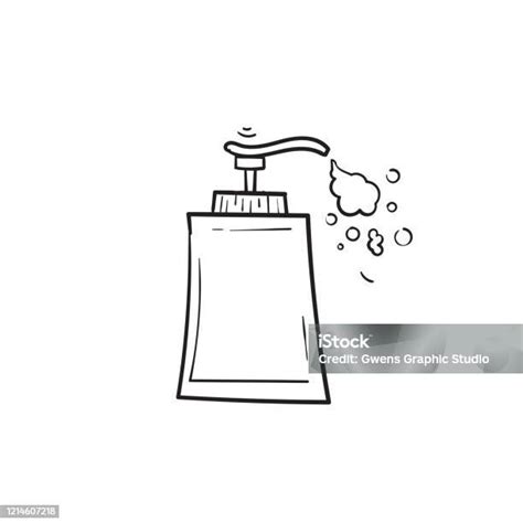 병 비누 헤어 스프레이 손 몸과 목욕을위한 향수 일러스트 손으로 그린 낙서 스타일 벡터 건강관리와 의술에 대한 스톡 벡터 아트 및 기타 이미지 Istock