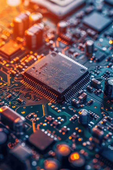Detailed View Of A Computer Motherboard Suitable For Technology