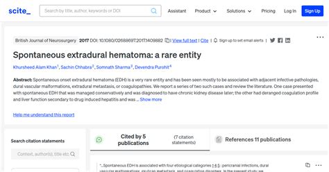 Spontaneous Extradural Hematoma A Rare Entity