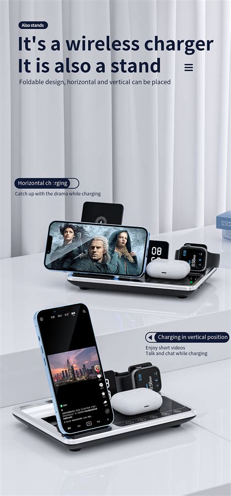 4 In 1 Wireless Charger Efficient And Versatile Charging