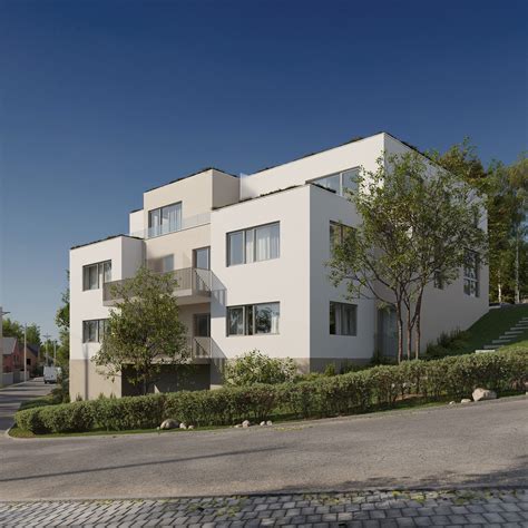 Exterior 3D Rendering Of An Aesthetic Apartment House Render Vision