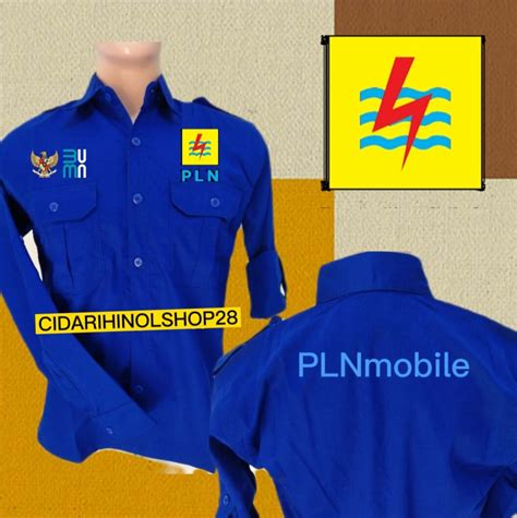 KEMEJA PLN MOBLE BUMN SERAGAM PLN Lazada Indonesia
